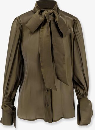 Actualee Satin shirt with padded shoulders - ACTUALEE - gender_Woman