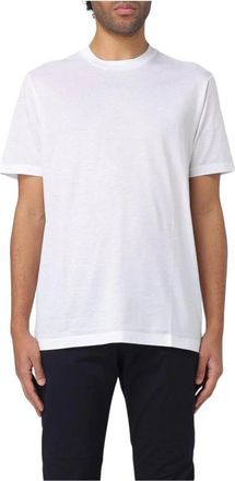 Paul & Shark Homme, Tops, Blanc, Taille: L T-shirt à Manches Courtes et Col Rond