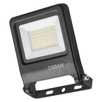 Osram ENDURA FLOOD PC 30W LED-Fluter, 4000K kaltwei&szlig;, 3000 Lumen, IP65 Flutlicht, 100% recyceltes Aluminium, Montageb&uuml;gel 180&deg;, 100 lm/W, Grau