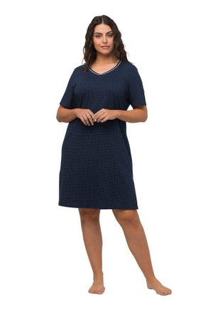 Ulla Popken Bigshirt Bigshirts 2er-Pack Rundhals/V-Ausschnitt Halbarm