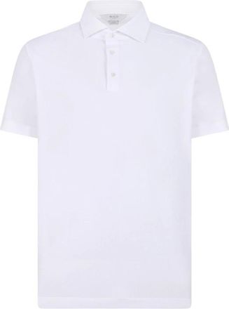 Malo Homme, Tops, Blanc, Taille: 2XL Polo en coton stretch