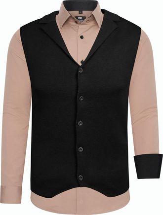 Rusty Neal Hemd mit Weste 2-teilig