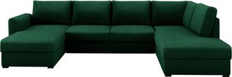 Mirjan24 Ecksofa Wilma Premium, 2 Bettkasten und Schlaffunktion, Eckcouch Polsterecke Sofa Couch Couchgarnitur Schlafsofa Bettsofa (Piano 26, Seite: Rechts)