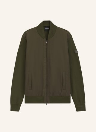 HUGO BOSS Strickjacke C-Levaio Regular Fit gruen