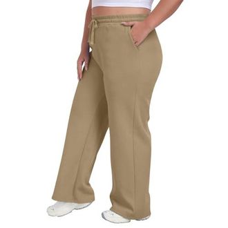 Generic Pantalon Jogging Femme D&eacute;contract&eacute; Jambe Large Polaire Pantalon de Surv&ecirc;tement Taille Elastique Confortable Ample 2026 Id&eacute;al pour Les Femmes en rondeu