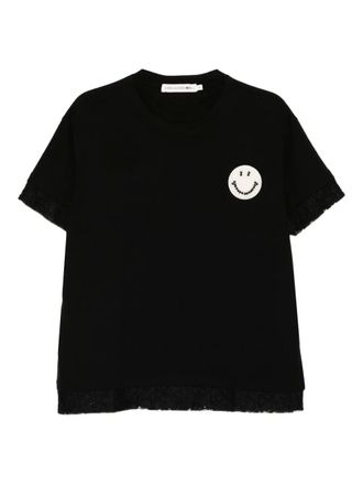 Joshua Sanders t-shirt &agrave; slogan emboss&eacute; - Noir
