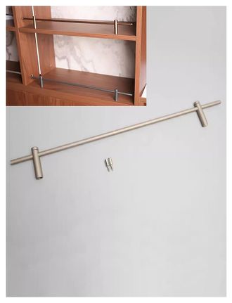 Generic Gondelregal-Vorderdrahtzaun-Leitschiene, stabile Regalschienen-Schutzstange mit Fallschutz, for Schuhregale/B&uuml;cherregale/Eingangsbereiche/Einzelhandel