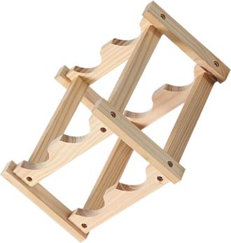 Valiclud Holz Weinregal Für Weinflaschen Flaschenregal Als Bar-weinregal Weinflaschenständer Für Zuhause Und Büro Doppellagig Platzsparend