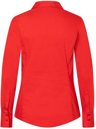 More & More Langarmbluse klassische, schmale Langarm-Stretchbluse