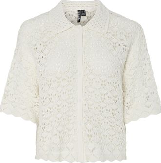 Pieces Pcfalka Ss Knit Shirt Bc