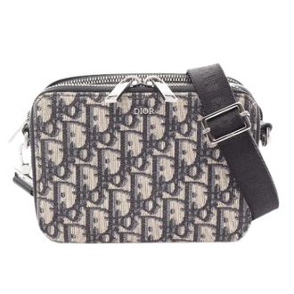 Dior Pre-owned Strap Zip Pouch Oblique Canvas Shoulder Bag - - Pre-owned - Herren - Beige - ONE SIZE