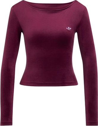 adidas Originals Essential Velour ls Top Bordeaux