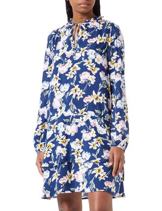 Benetton Damen 4YRNDV021 GEKLEIDET, 67 V Blue Floral Fantasy, XS