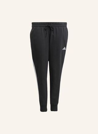 adidas Essentials 3-Stripes Fleece Slim Hose (Grosse Gr&ouml;ssen). schwarz