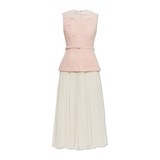 Self Portrait Femme, Robes, Rose, Taille: 36 FR Robe en fil Lurex