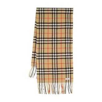 Burberry Cashmere Checked Scarf - Beige