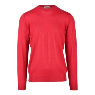 FILIPPO DE LAURENTIIS Homme, Pulls, Rouge, Taille: 2XL Pull col rond en laine mérinos
