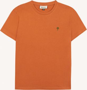 Faguo T-shirt brique clair coton recycl&eacute; - ARCY