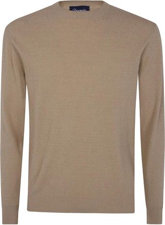 Drumohr Homme, Pulls, Brun, Taille: 2XL Pull Col Rond pour Toutes Saisons