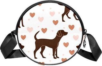 Generic Sac &agrave; bandouli&egrave;re rond pour femme, petit sac &agrave; bandouli&egrave;re avec fermeture &eacute;clair, bretelles r&eacute;glables, style d&eacute;contract&eacute;, pour femmes et filles