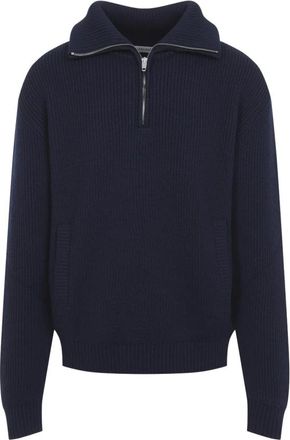 Balenciaga Pullover mit halblangem Rei&szlig;verschluss - - Knitwear - Herren - Blau - M
