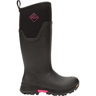 The Original Muck Boot Company Femme Arctic Ice Tall AGAT Botte de Pluie, Noir Rose Vif, 39 1/3 EU