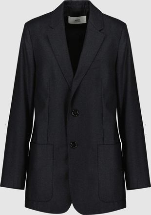 Ami Blazer Laine Gris Chin&eacute;