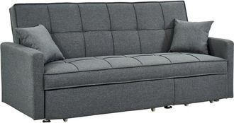Vente-Unique Venta-unica - 3-Sitzer-Sofa aus Caneti-Stoff g&Auml;&igrave; Grau