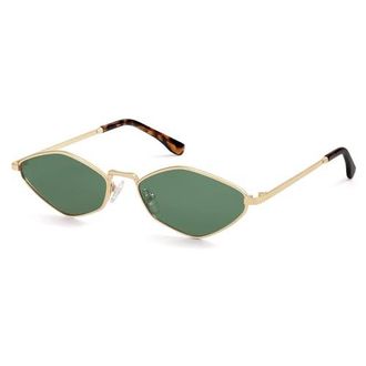 Sojos Lunettes de Soleil Modernes Petites Polaris&eacute;es Femme Homme Vintage Fines Design Irr&eacute;gulier UV400 SJ1233, Vert