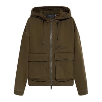 Dsquared2 Kapuzenpullover - - Sweatshirts & Hoodies - Damen - Gr&uuml;n - 2XS