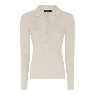 Bruuns Bazaar Femme, Tops, Beige, Taille: 40 FR AnemoneBBValea knit polo