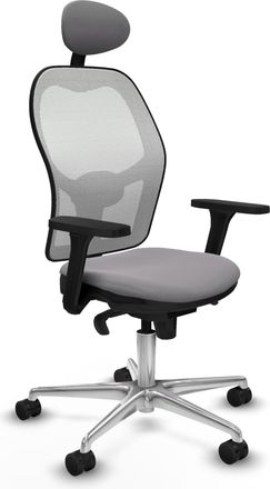 Piqueras y Crespo Chorquera Verwaltungsstuhl mit 3D-Armlehnen, h&ouml;henverstellbarer Lendenwirbelst&uuml;tze und festem Kopfteil, ausgestattet mit 5 Positionen und injiziertem 