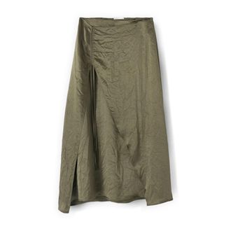 Motivi Drapierter Satinrock - - Skirts - Damen - Gr&uuml;n - S