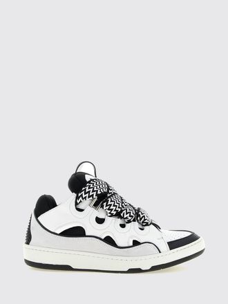 Lanvin Baskets basses Curb en daim et mesh au design bicolore