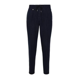 HUGO BOSS Leinen Chinos - - Trousers - Herren - Blau - M