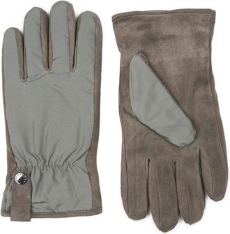 Paul & Shark Homme, Accessoires, Vert, Taille: 9 1/2 IN Typhoon Silk and Suede Gloves