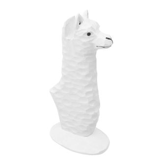 Lioobo Brillenhalter Holz Brillenhalter Holz Sonnenbrille Stehen Alpaka Figuren Statue f&uuml;r Hauptdekoration Geburtstag