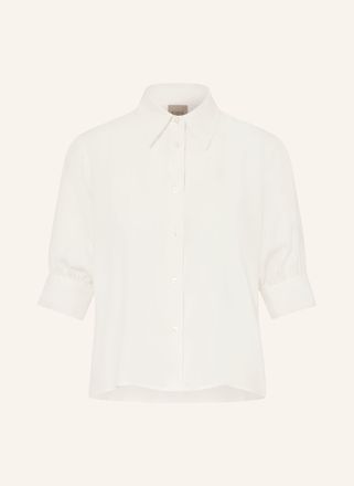 &Eacute;manou &Eacute;manou Hemdbluse Mit Seide weiss