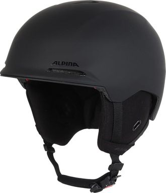 Alpina BRIX - individuell Verstellbarer Skihelm f&uuml;r Erwachsene, mit herausnehmbaren Innenfutter, besonders sto&szlig;absorbierend - Black matt - L (59-63 cm)