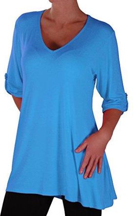 Eye Catch EyeCatch Plus - Tunique basique col en V - Shellie - Femme - Grandes Tailles