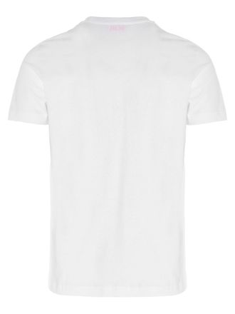 Diesel Logo-Embroidered Cotton T-Shirt - White