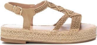 Xti Sandalen Damen Beige - Bequeme und vielseitige Schuhe - Casual Mode - Modell 14284004 (Größe 38)