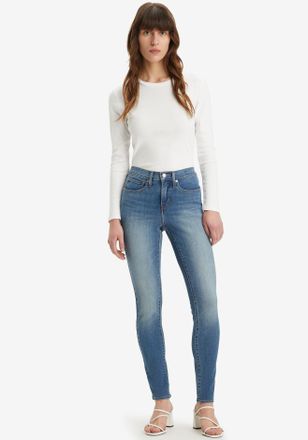 Levi's Slim-fit-Jeans LEVIS 311 SHAPING SKINNY, Damen, Gr. 27, L&auml;nge 30, blau (smudged line), Denim/Jeans, Obermaterial: 80% Baumwolle, 14% Polyester, 6% Ela