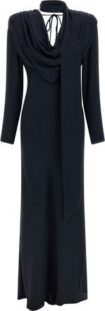 Rotate Robe Birger Christensen Satin Maxi Drapy