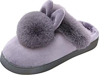 Generic Pantoufles &eacute;l&eacute;gantes en peluche pour femme, chaussons dhiver en peluche pour femme, chaussures de cabane l&eacute;g&egrave;res et confortables, pantoufles plates do