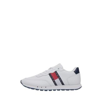 Tommy Hilfiger Homme, Chaussures, Blanc, Taille: 41 EU Baskets en cuir
