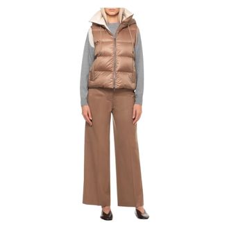 PESERICO Gesteppte &auml;rmellose Daunenjacke - - Jackets - Damen - Braun - M