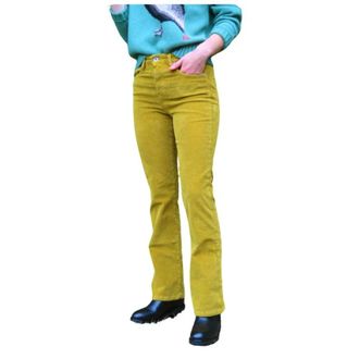Denim Studio Flare Cordhose Jeff - - Trousers - Damen - Braun - W29