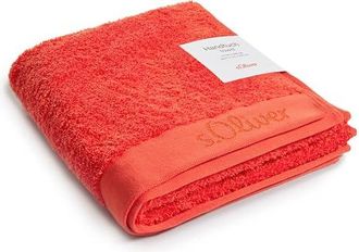 s.Oliver Serviette 50 x 100 cm - 100 % coton, 600 g/m², douce et absorbante, serviette rouge