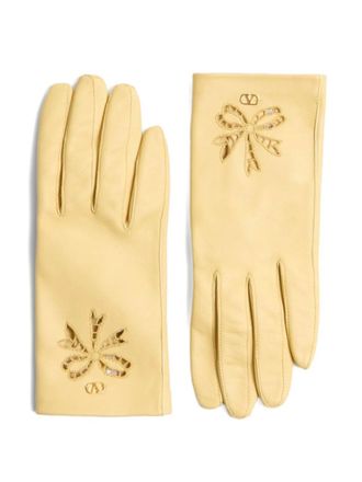 Valentino Garavani VLogo Signature Handschuhe - Gelb
